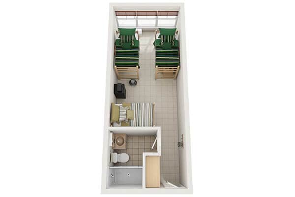 CIA NY Housing 3D Floor Plans | Culinary Institute of America